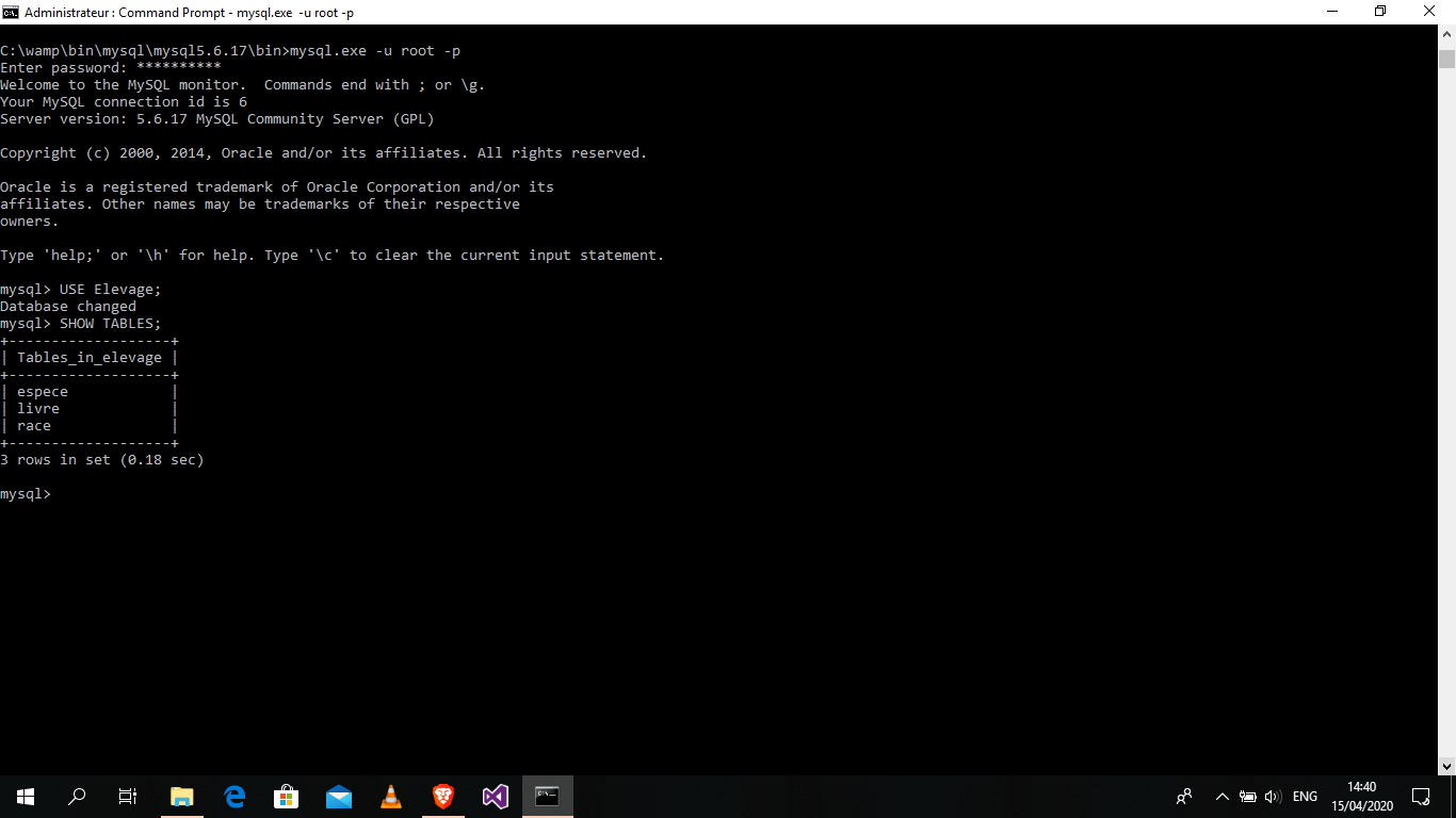 [MySQL] Table inexistante par Elpeter - page 1 - OpenClassrooms